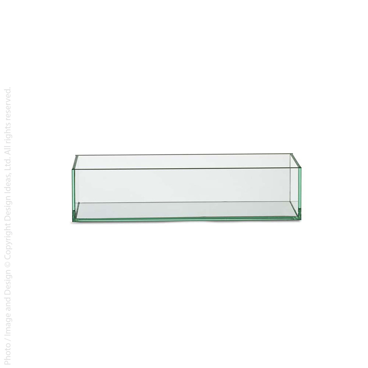 Vision™ Polished and Glued Glass Trough Vase - texxture™ — Design Ideas